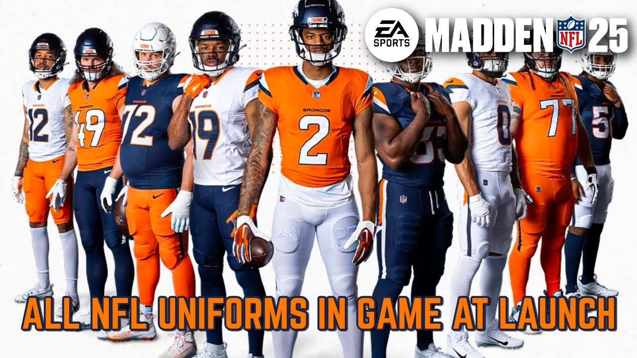 Madden NFL 25 - ALL Uniforms & Helmets In Game at Launch - YouTube