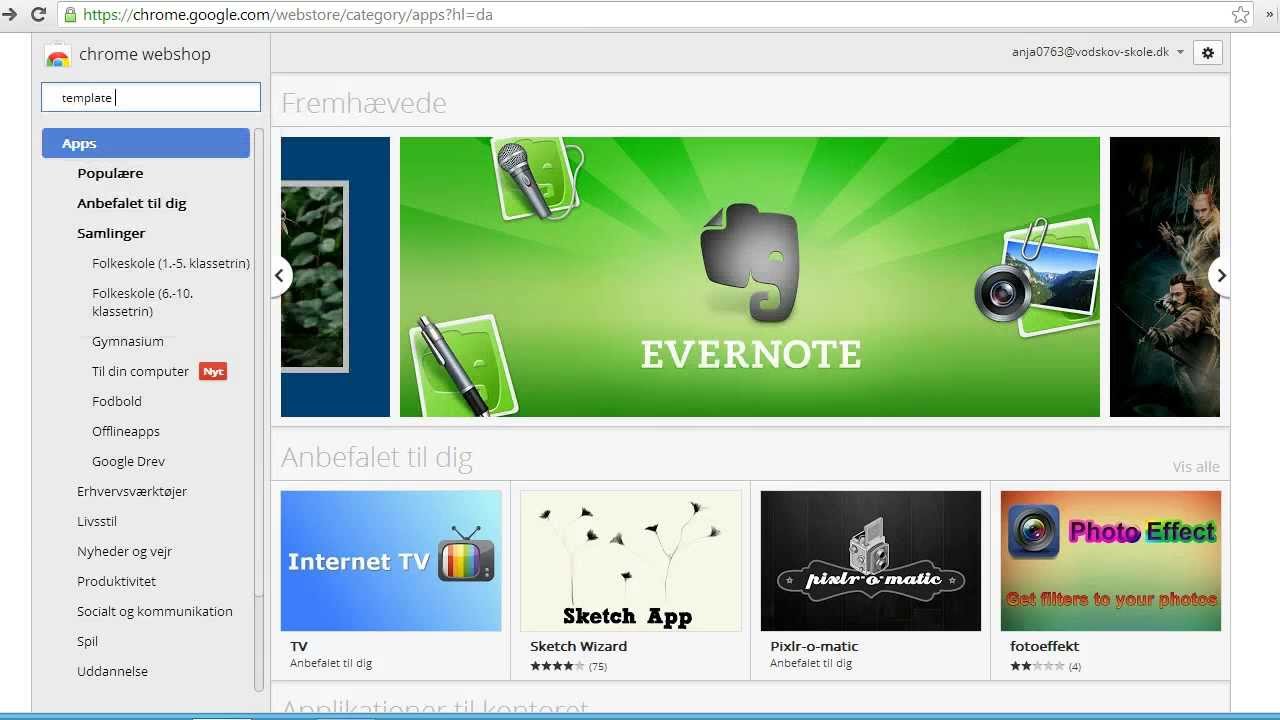 Ændré sprog i Chrome Webshop og find flere apps - YouTube
