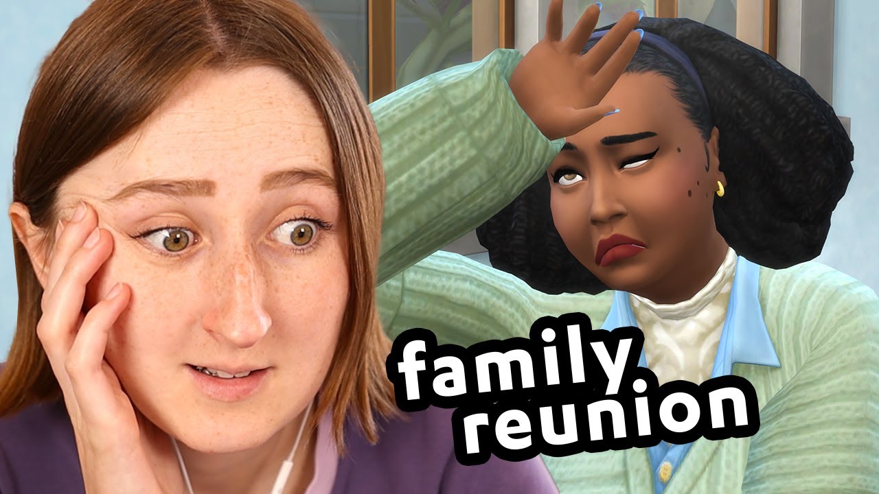 experimenting with sims family reunions... and failing - YouTube