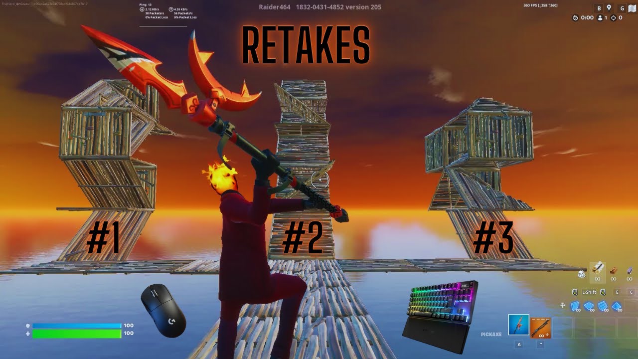 The 3 best fortnite retake moves to improve | 180°, Clix ramp rush ...