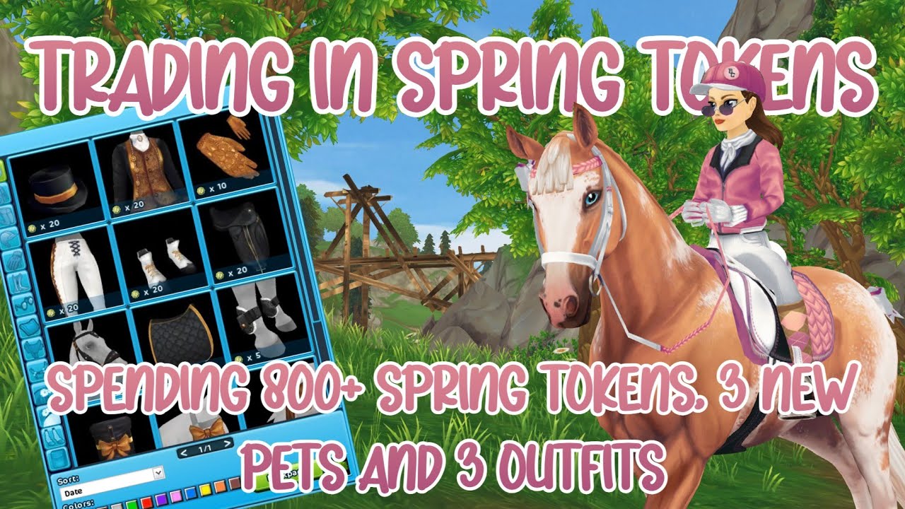 Trading In My 800+ Spring Tokens || Equestrian Festival || Star Stable ...