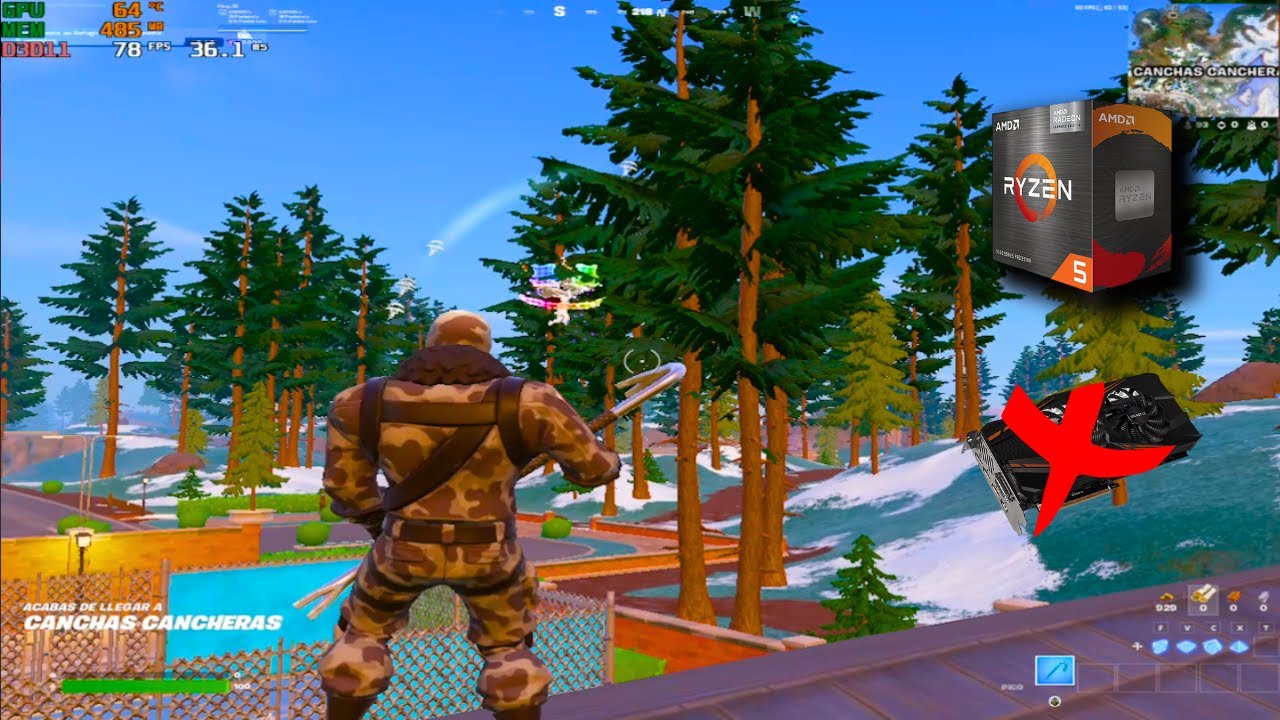 Fortnite *1024x768* [Ryzen 5600G + 16GB RAM + 4Gb VRAM ] - YouTube