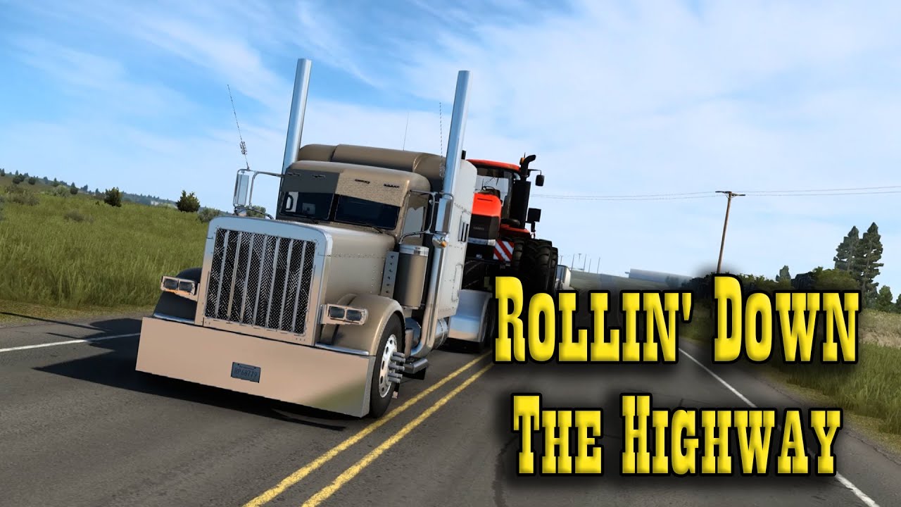 Rollin JLR Express 379 hauling CASE IH Steiger 600 #302 ATS gameplay ...