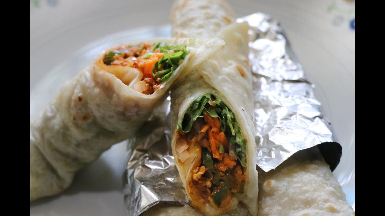 How To Make Veg Roll | Indian Street Food | Vegetable Frankie roll ...