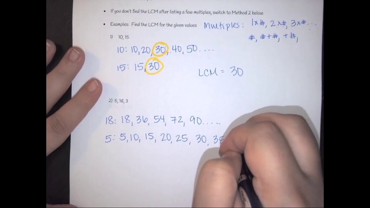 Least Common Multiple (LCM) - Foundations of Mathematics - YouTube