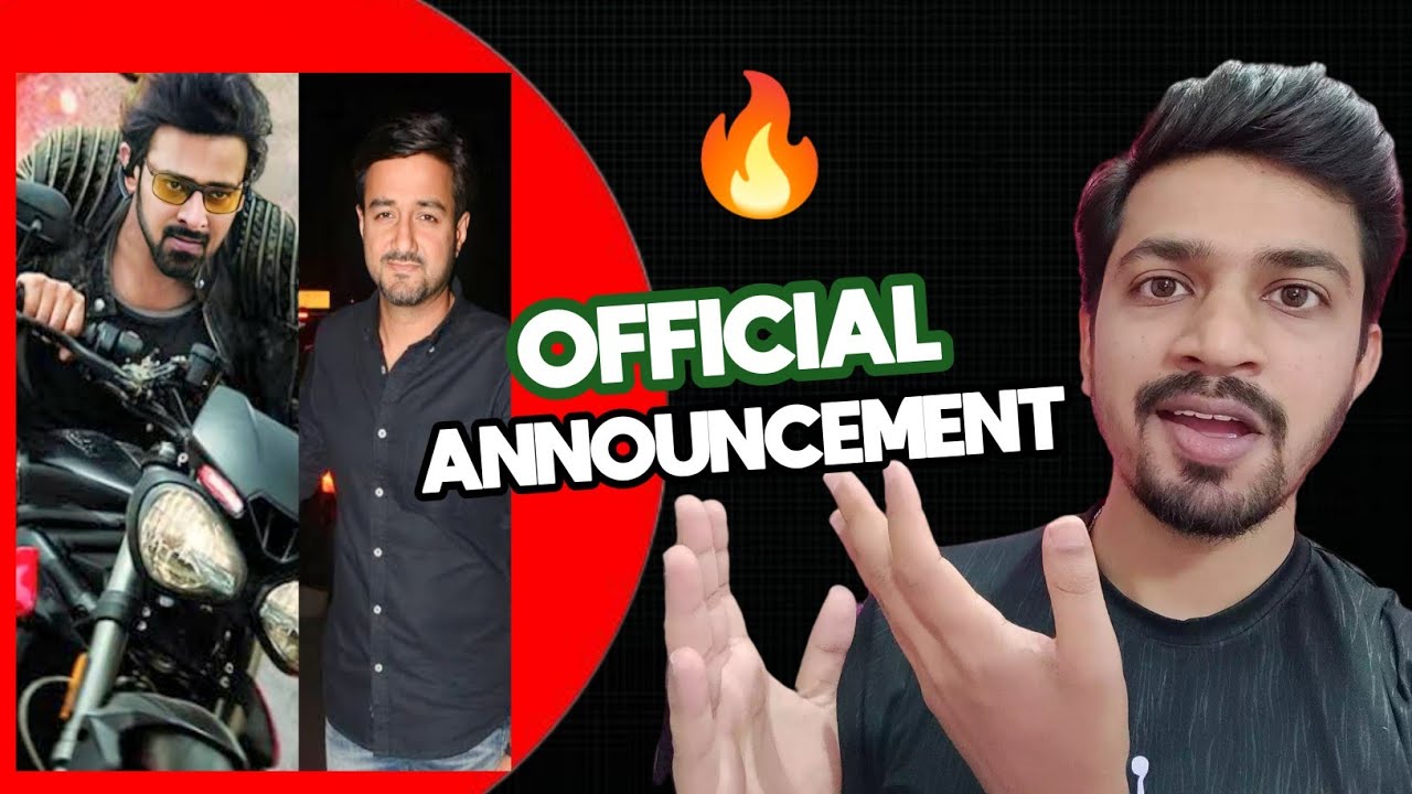PRABHAS - SIDHARTH ANAND Movie OFFICIAL ANNOUNCEMENT | Prabhas Mythri ...