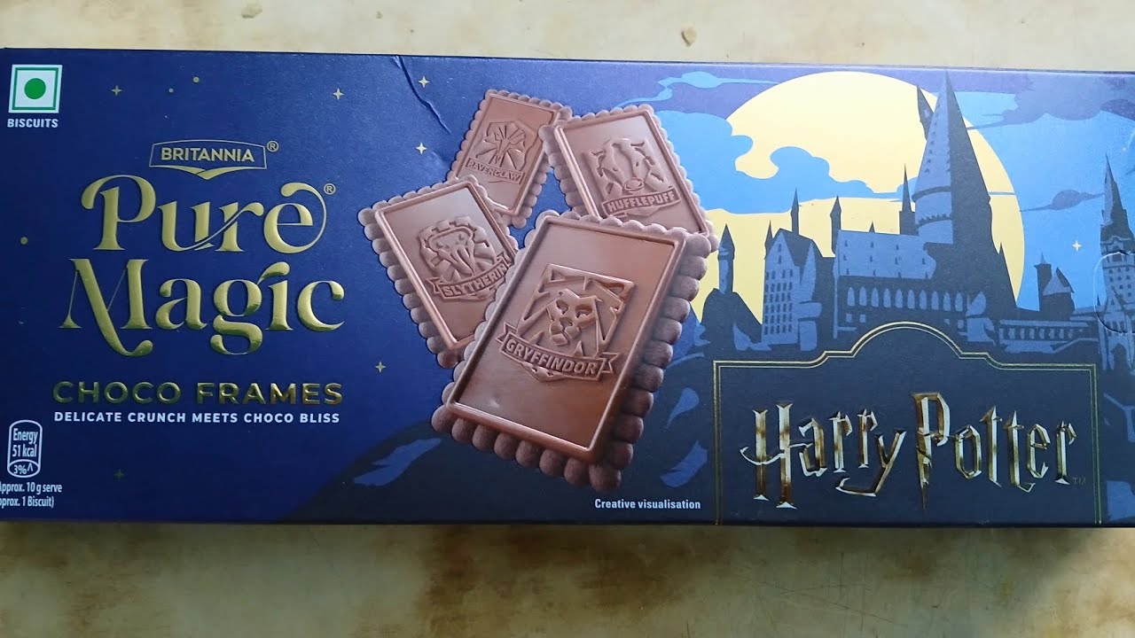 Britannia Pure Magic Chocolate Frames Harry Potter Biscuit #review ...