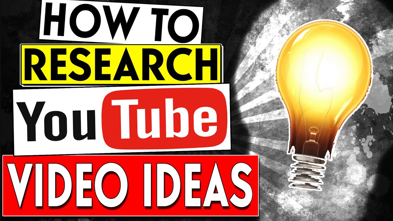 How To Research YouTube Video Ideas To Get The Most Views! - YouTube