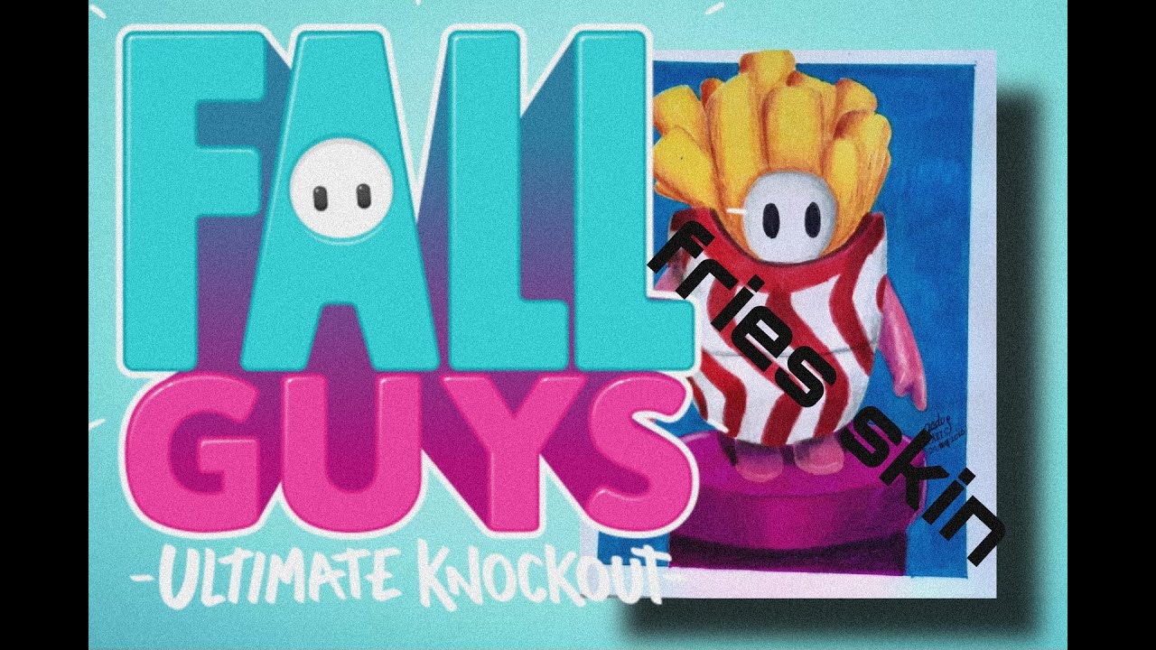 FALL GUYS//FRIES SKIN//SPEED PAINTING//Dibujando skins de Fall Guys ...