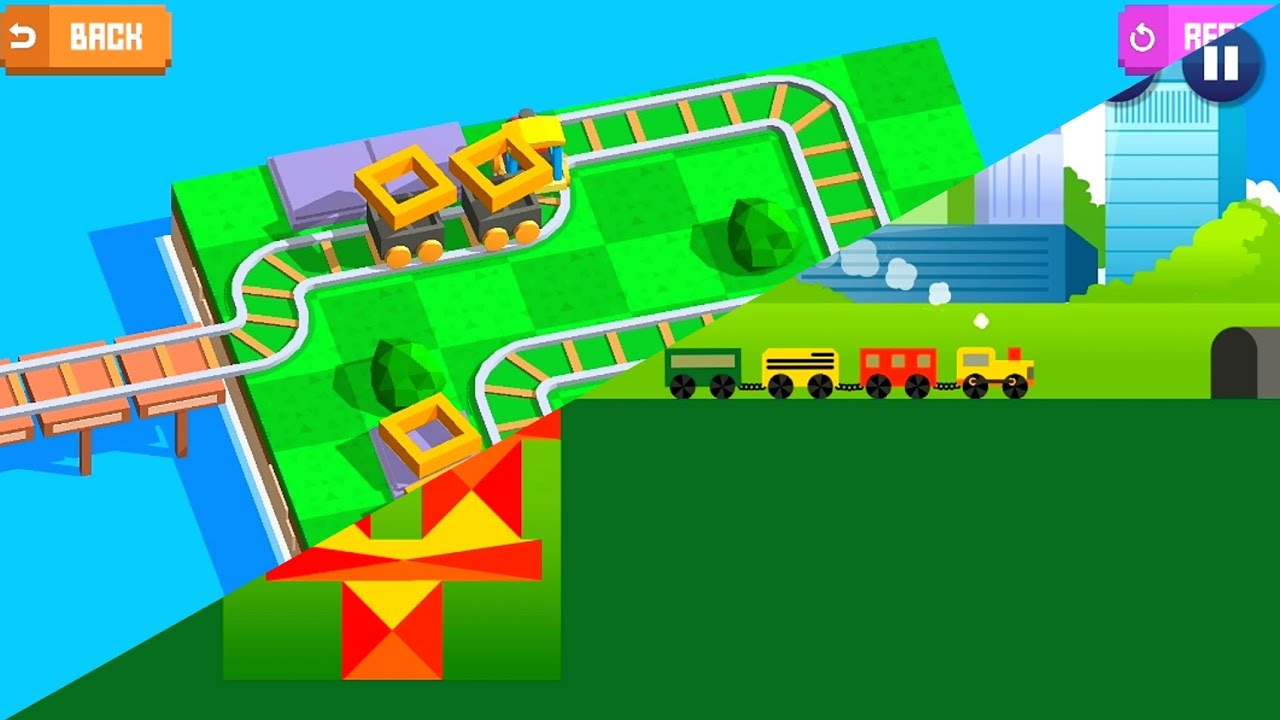 Mini Train & Color Tiles Express Combination - Train Puzzle Games ...