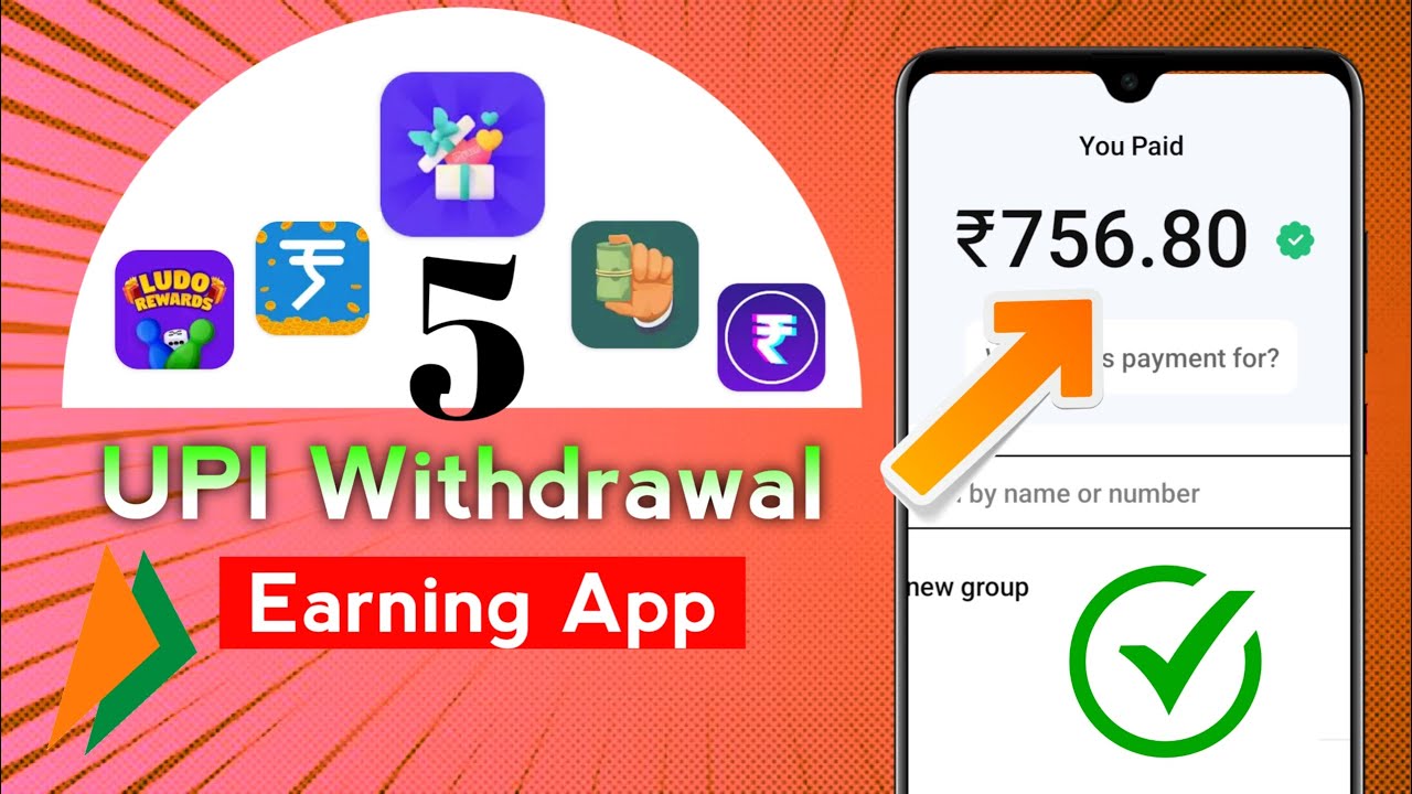 Top 5 UPI Withdrawal Earning App | UPI Withdrawal Top 5 Earning ...