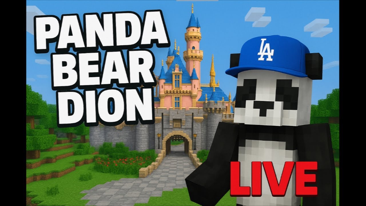 🔴 LIVE: working on Disneyland Minecraft. Finishing off Matterhorn ...