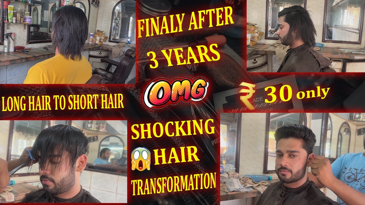 😱😱 HAIR TRANSFORMATION | Long Hair To Short Hair Transformation Men ...