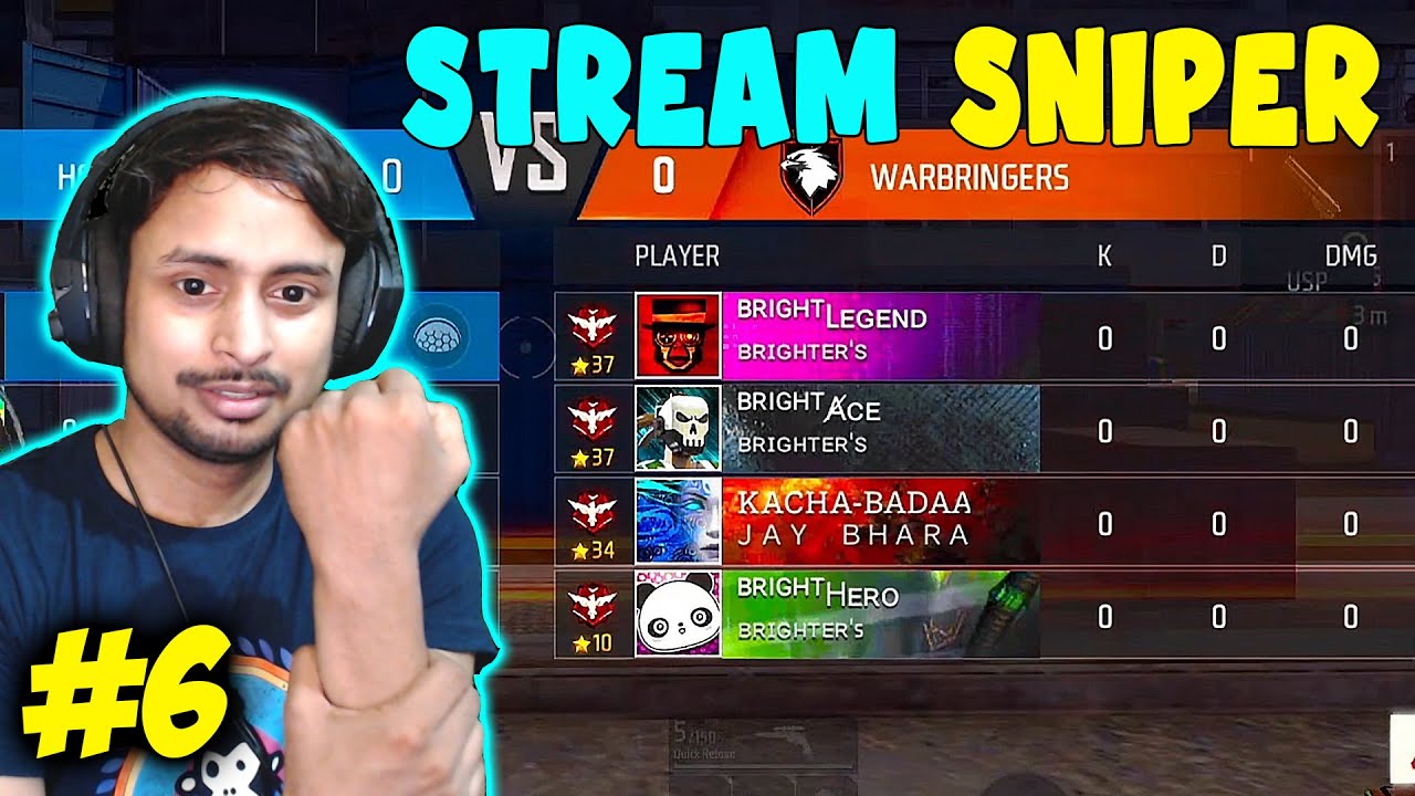 rg gamer vs stream sniper 🔥 part 6 - YouTube