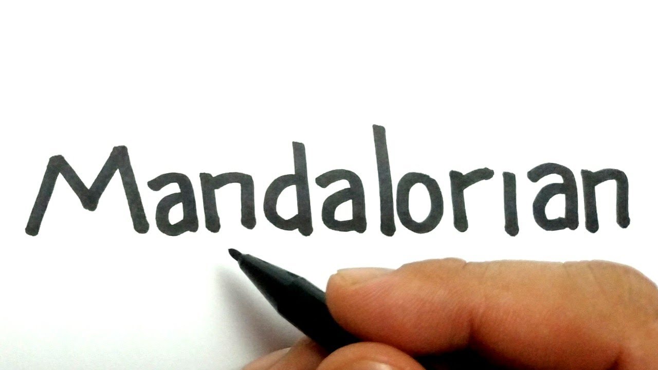How to turn words MANDALORIAN into mandalorian and baby yoda, starwars ...
