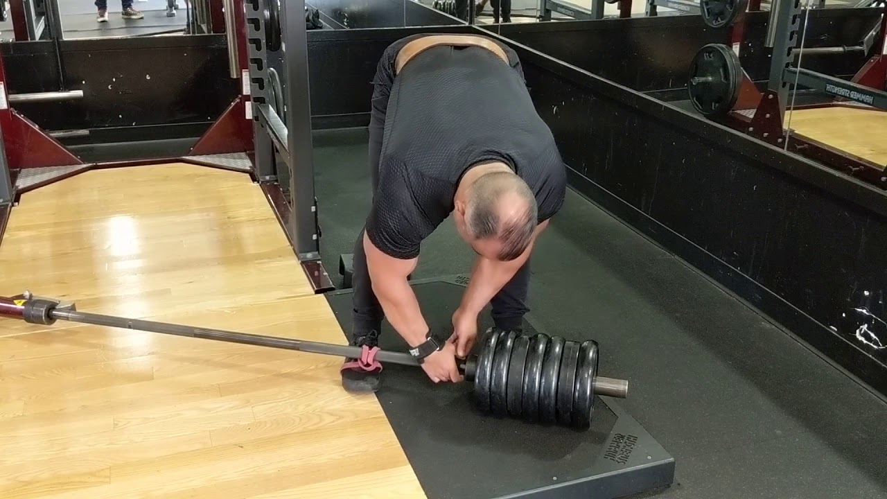 Banded One Arm Barbell Rows - YouTube