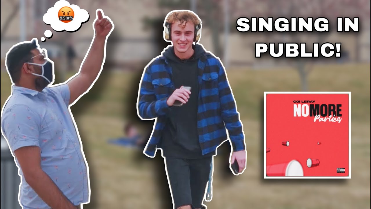 Singing 'No More Parties' in Public! - YouTube