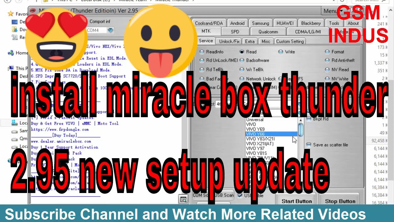 install miracle box thunder 2.94/2.95 new setup 2019 With Miracle Shell ...
