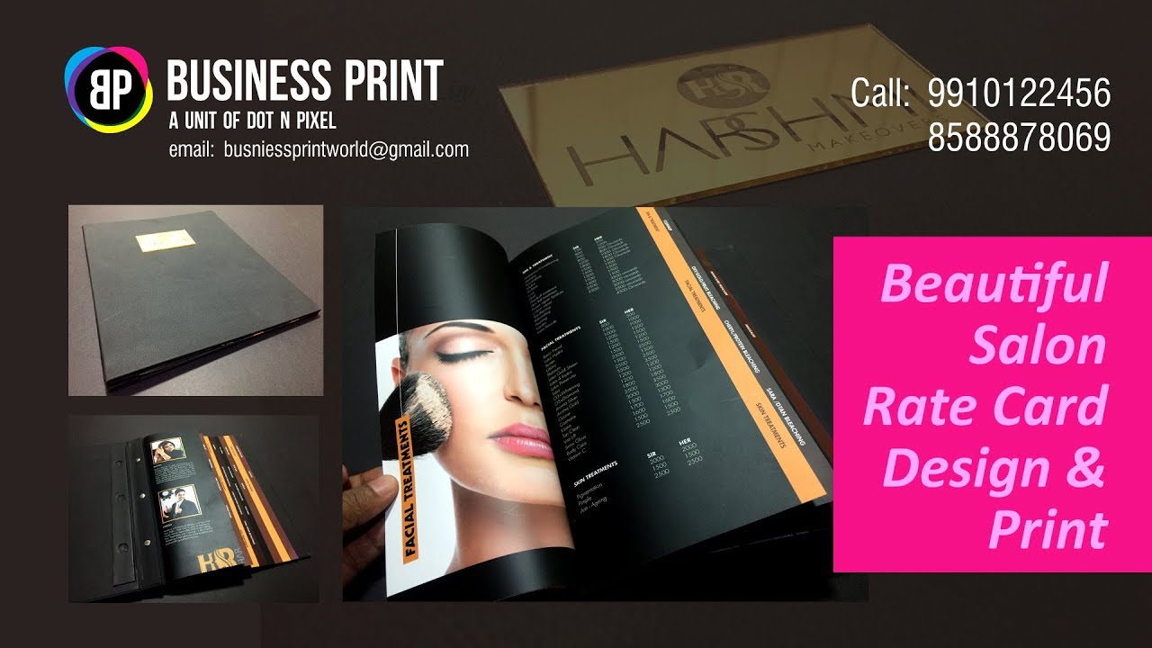 Salon RateCard - YouTube
