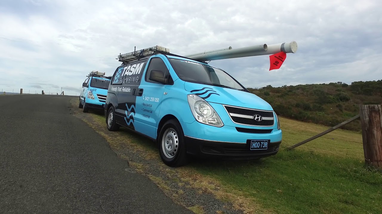 New designs for TASM Plumbing's vans. - YouTube