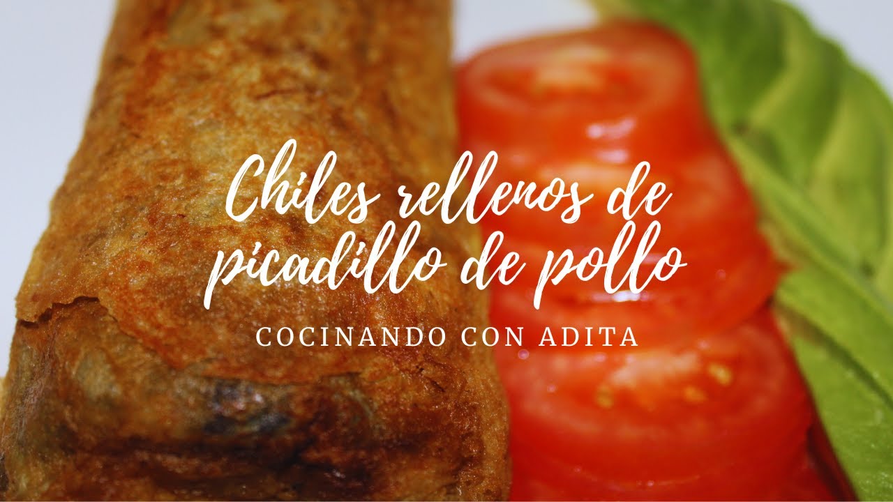Cómo hacer chiles rellenos de picadillo de pollo?---chiles rellenos de ...