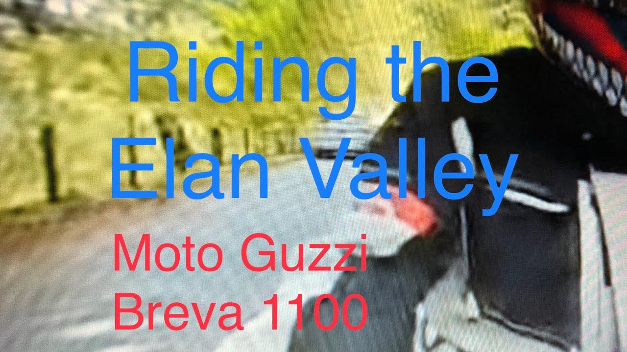 Riding National cycle route 81 through the Elan Valley on a Moto Guzzi ...