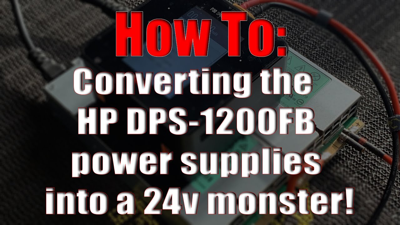 How To: Converting a pair of HP DPS-1200FB server power supplies for ...