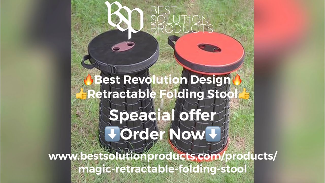 Magic Retractable Folding Stool - YouTube