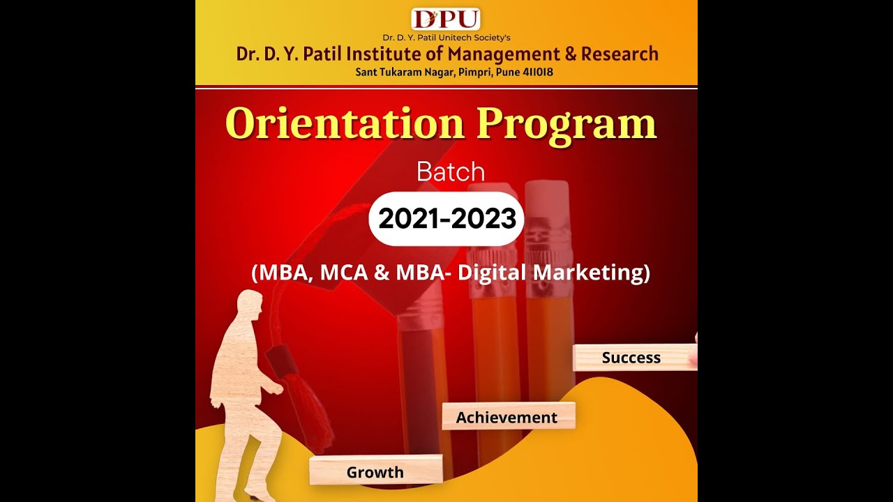 DYPIMR Orientation 2021-22 - YouTube