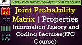 Information Theory and Coding(ITC) Lectures in Hindi - YouTube