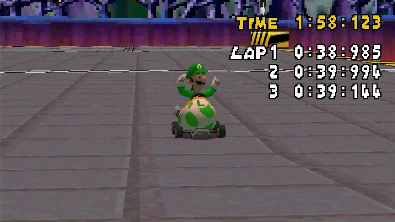 Mario Kart DS - Bowser Castle 1:58:123 - YouTube