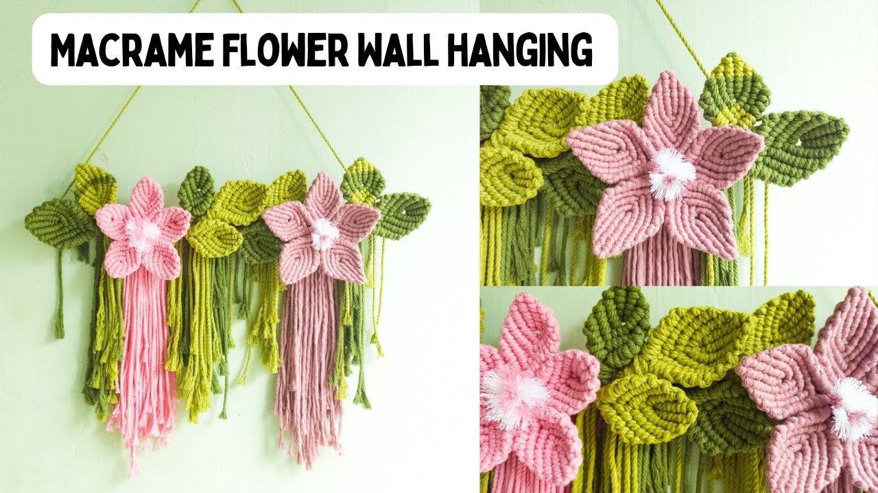 DIY | Macrame Flower Wall Hanging | New Design | Easy Boho Wall Decor ...