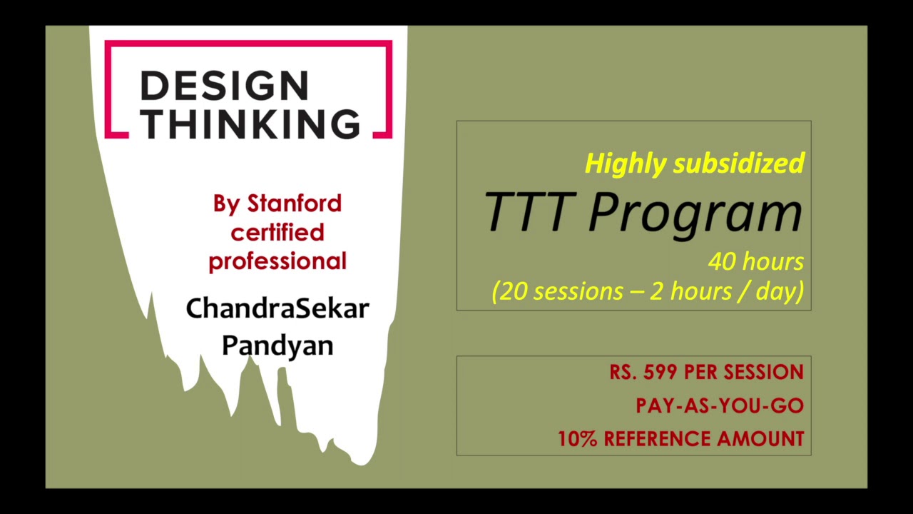 Design Thinking - TTT Program - YouTube