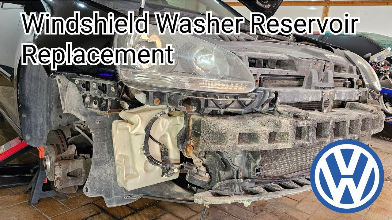 Windshield Washer Reservoir Replacement | VW Golf MK5 - YouTube