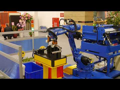 50MRE RBE steel pipe bender with robotic transfer and checking fixture ...