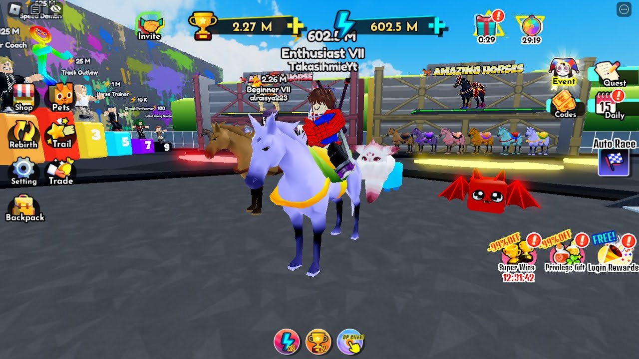 All Codes Horse Race Simulator Roblox, December 2, 2023 - YouTube