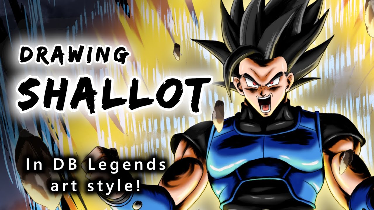 Drawing Shallot in DB Legends art style! | Digital Drawing Timelapse ...