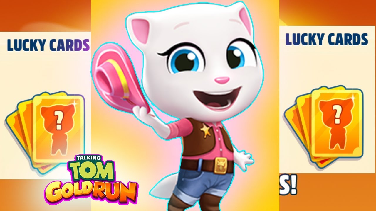 Talking Tom Gold Run Cowboy Angela - YouTube