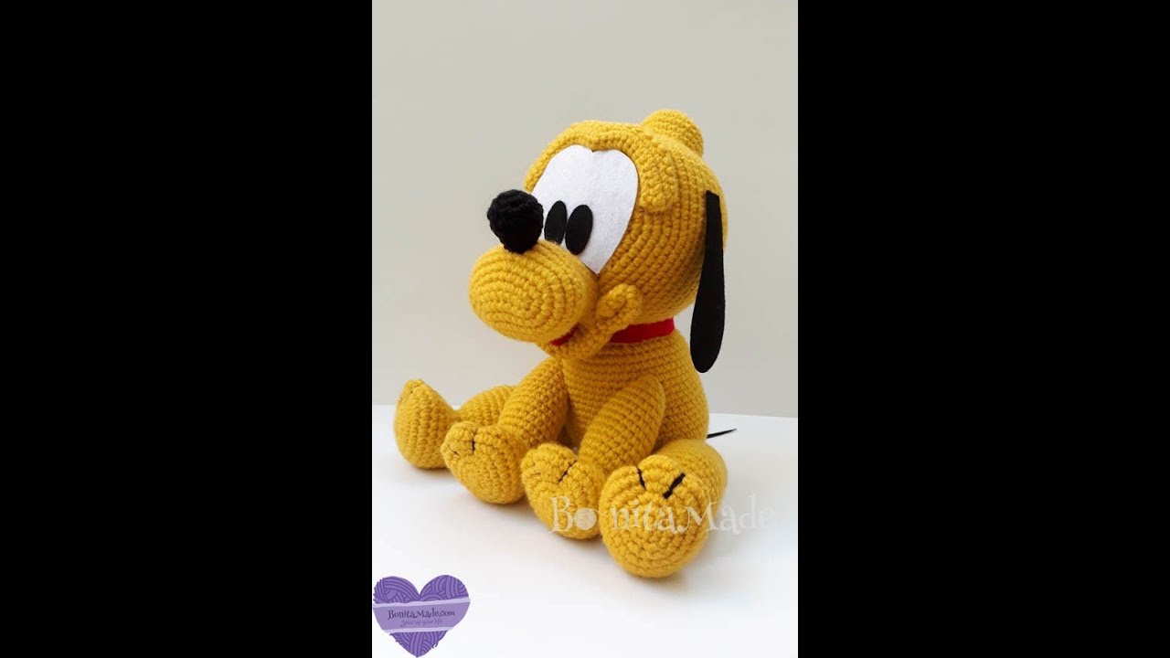 Crochet Pluto baby, Mickey baby, Donald, Daisy, Disney Amigurumi ...