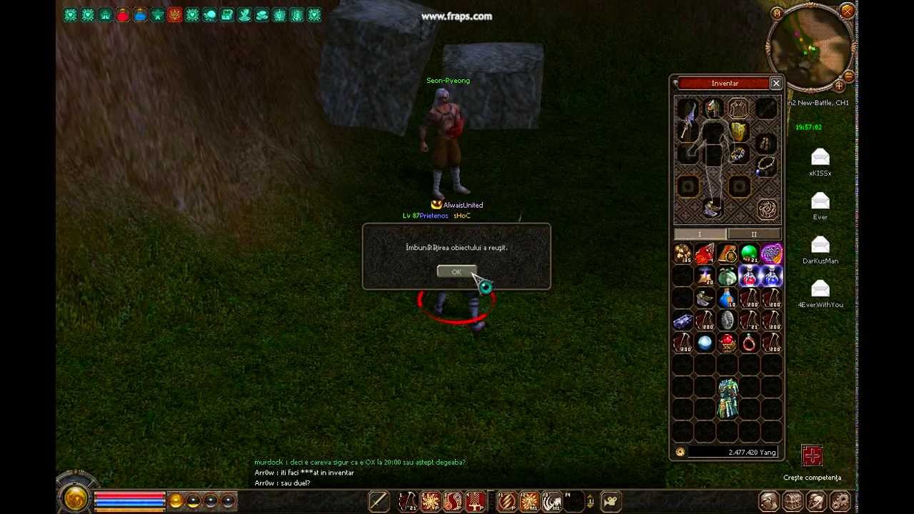 sHoC face posedata metin2 new battle - YouTube