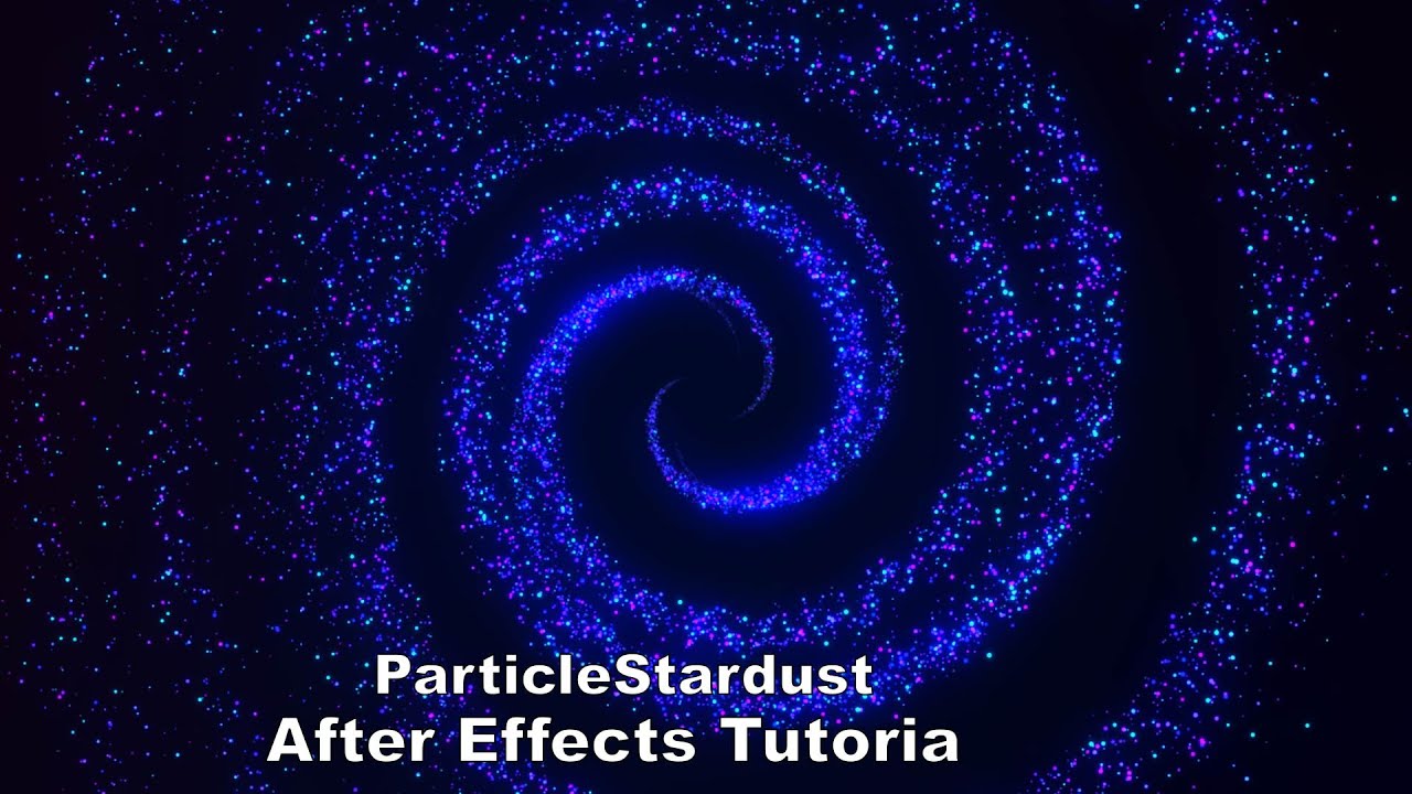 Particle Stardust Animation - After Effects Tutorial - YouTube