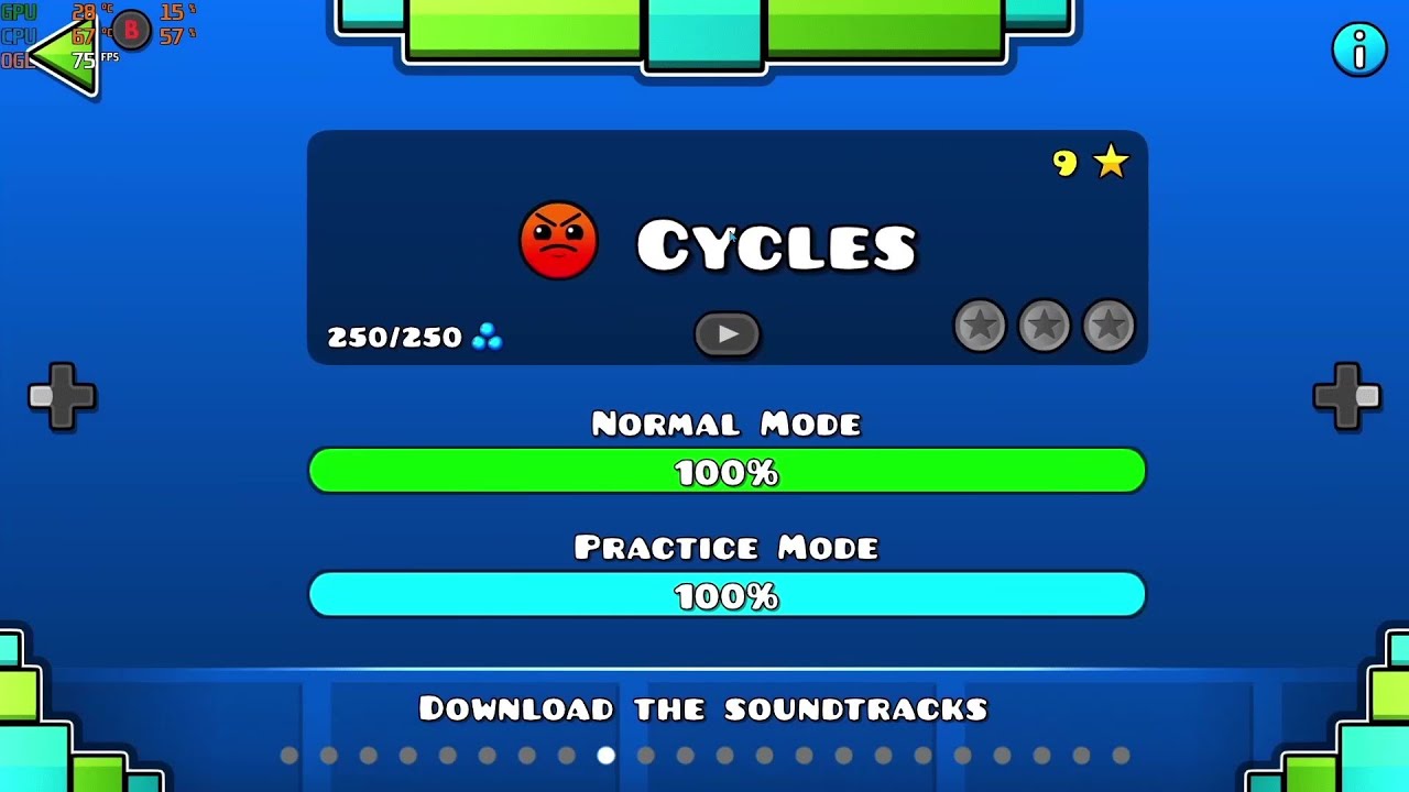 Geometry Dash Cycles All Coins - YouTube