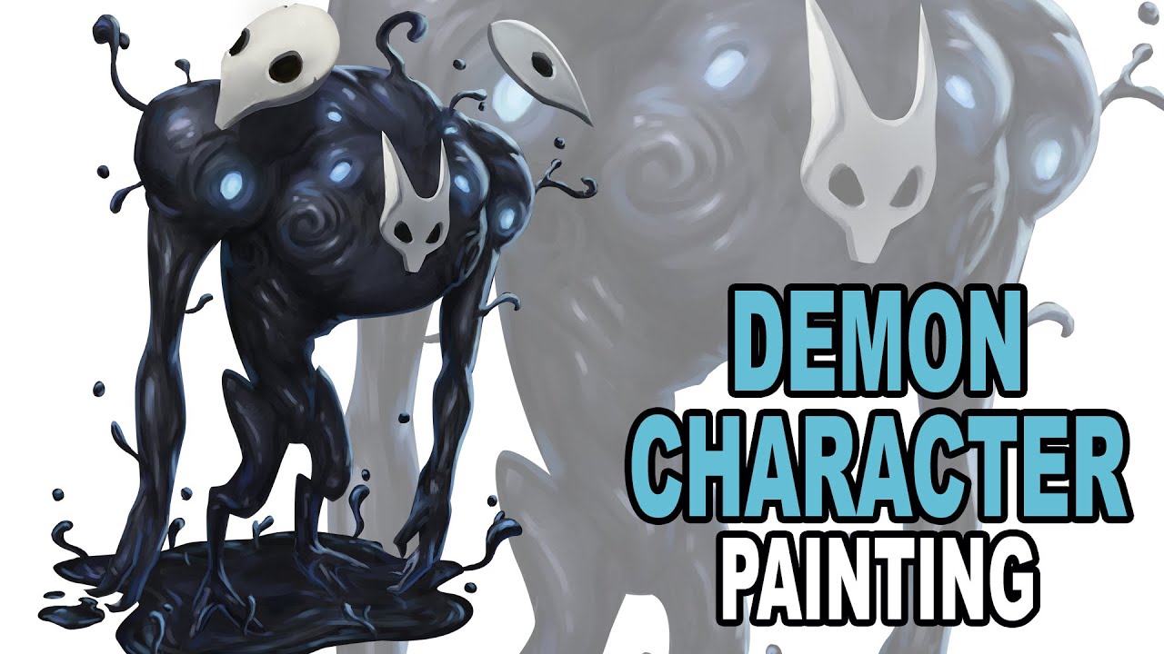 Demon Character Timelapse - YouTube
