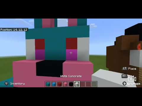 How to build plush bonnie on minecraft - YouTube
