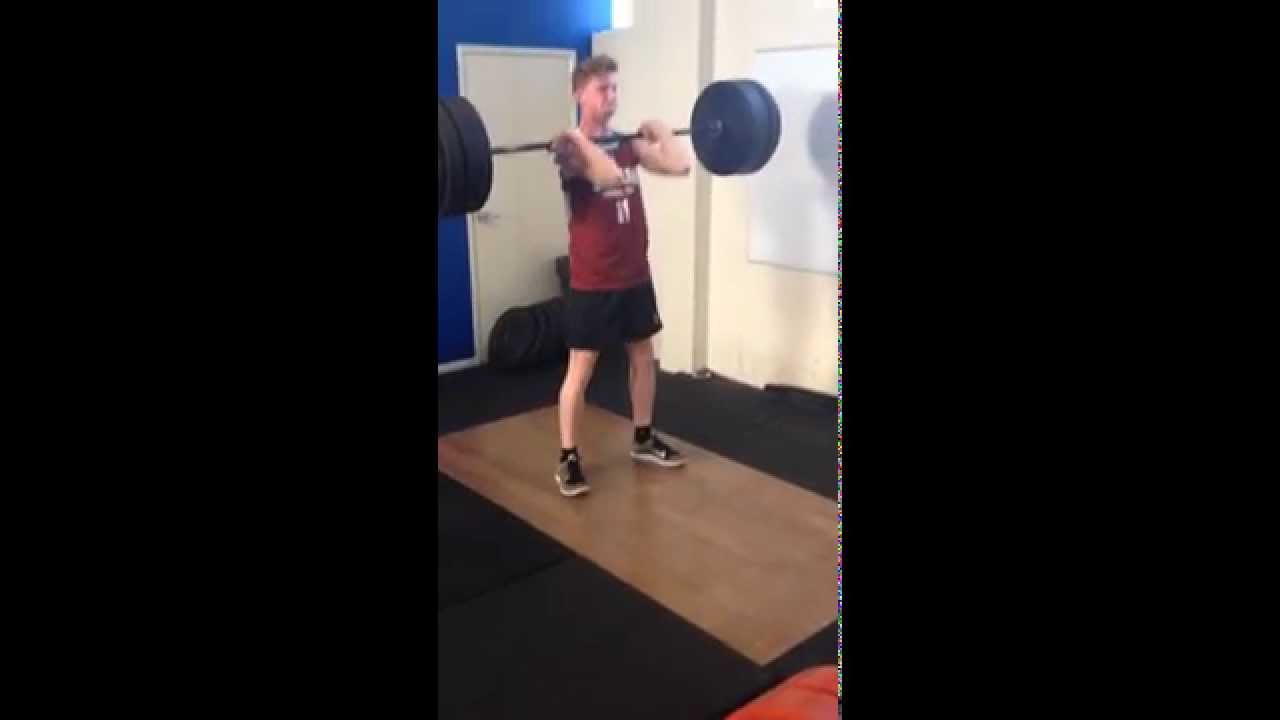 Bailey Meyers 90 kg Power Clean - YouTube