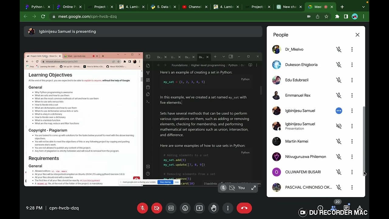 Python Data Structures: Set, Dictionary --- Session: 16 March 2023, 9 ...