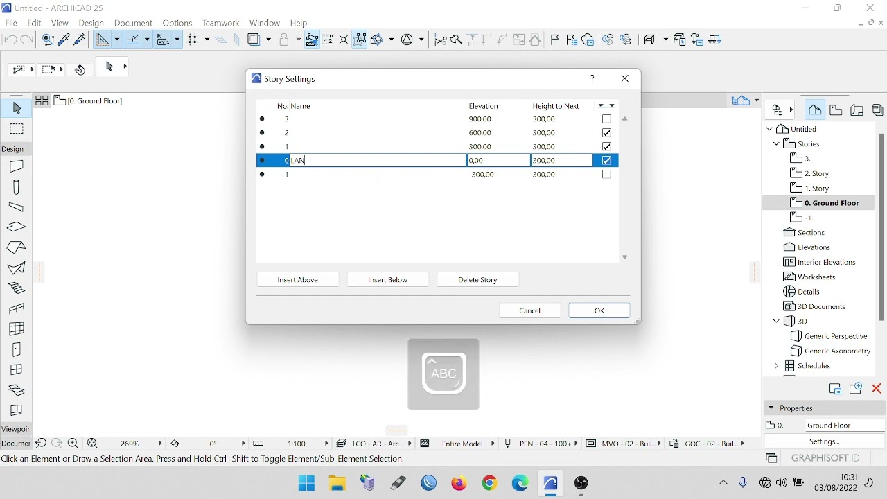 PART 4 STORY SETTING ARCHICAD 25 - YouTube