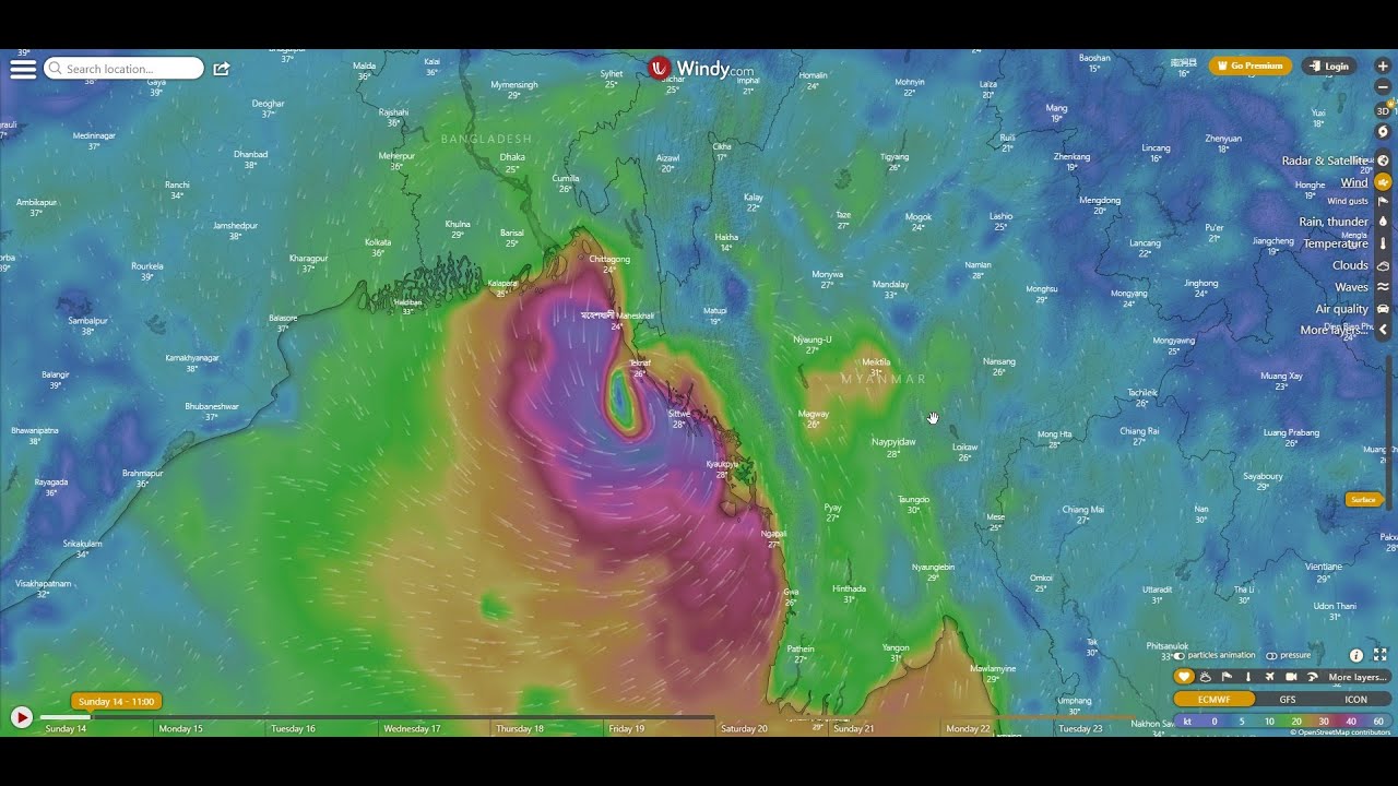 cyclone mocha । ঘূর্ণিঝড় মোখা। #mocha #mokha #cyclone - YouTube