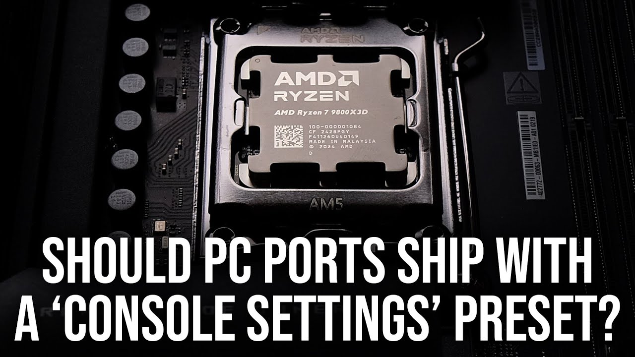Should PC Games Ship With A 'Console Settings' Preset? - YouTube