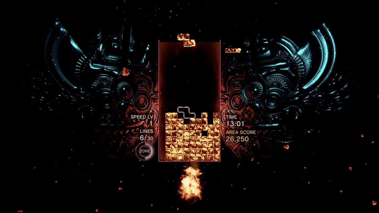 Tetris Effect 俄罗斯方块:效应 Different Scenes of Back-to-back Tetris Gameplay ...